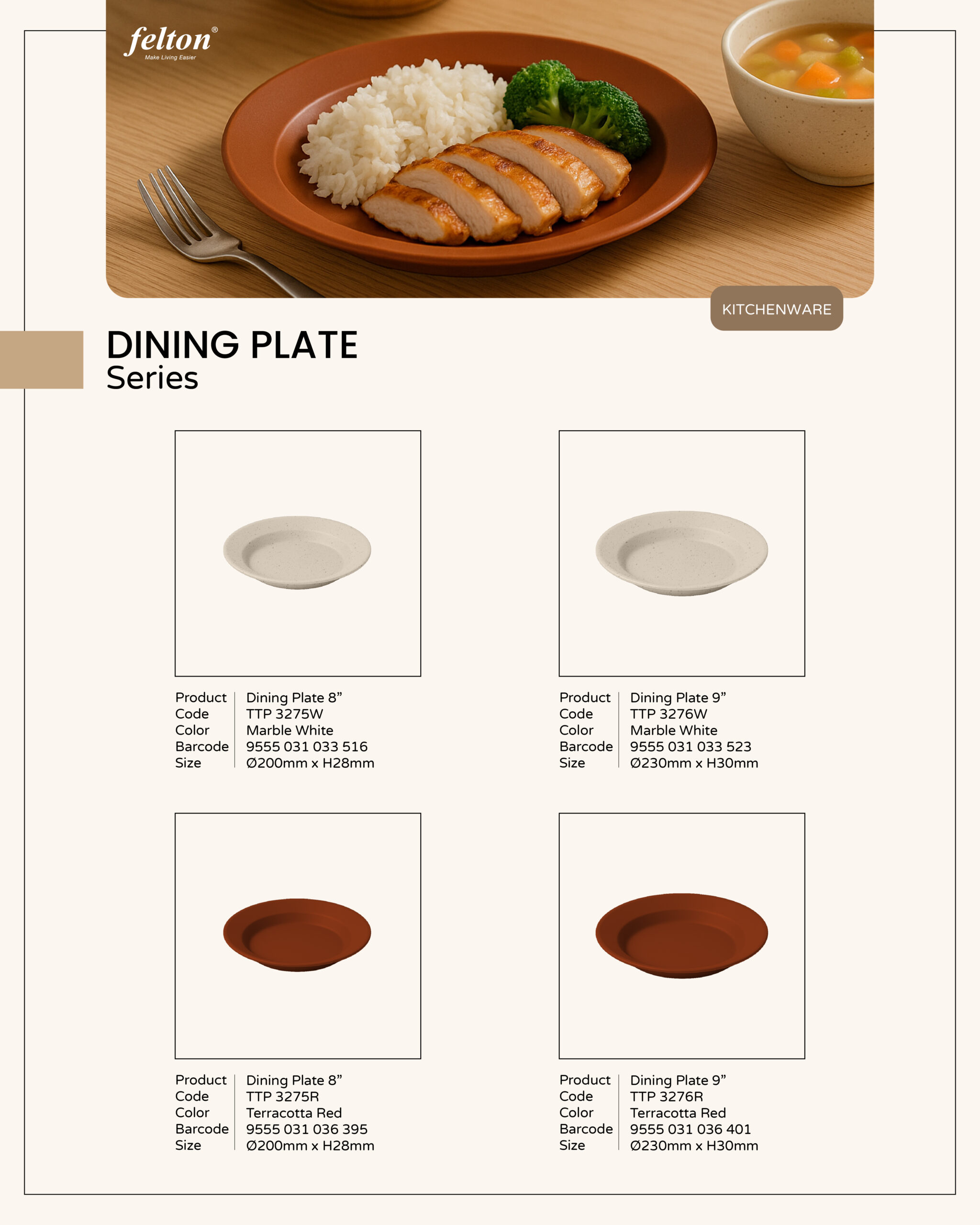 Dining Plate - Felton