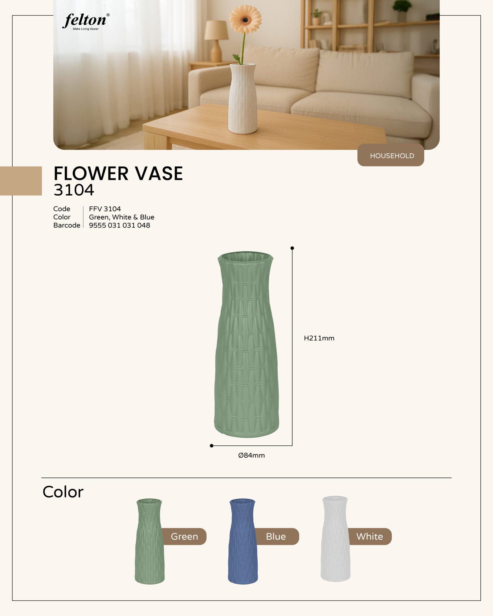 Flower Vase - Felton