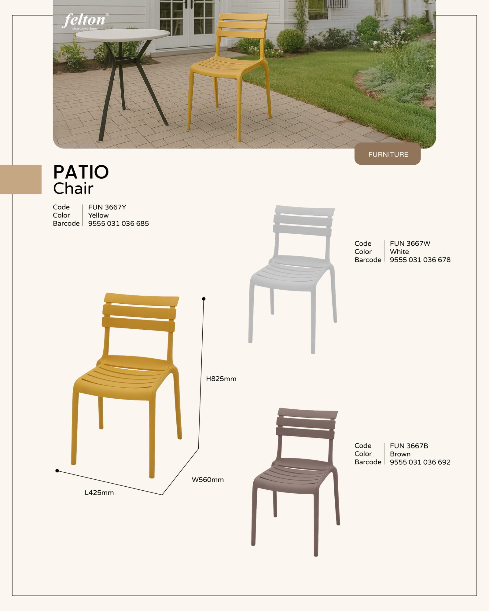 Patio Chair - Felton
